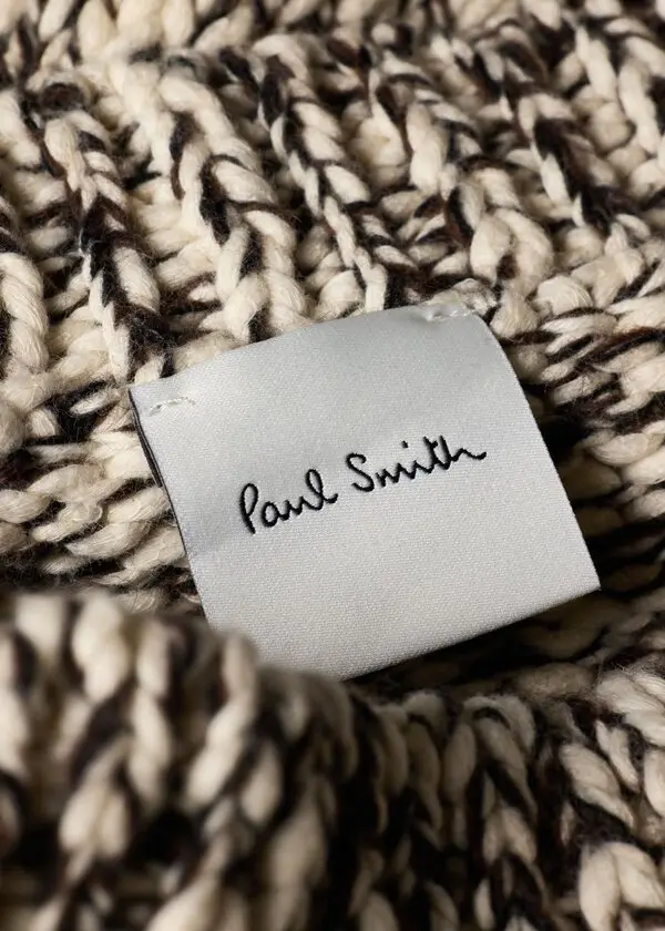 Paul Smith Chunky Knit Sweater With Faux Pocket Detail