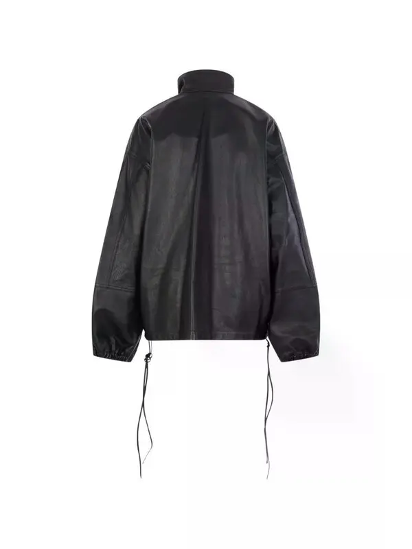 Balenciaga Lace-up Leather Jacket