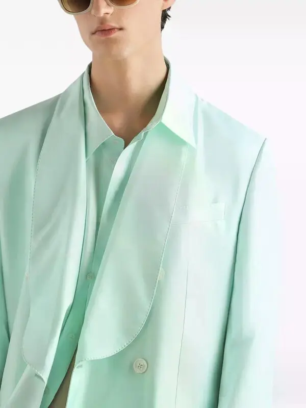 Dolce & Gabbana Sicilia Light Double-breasted Jacket In Silk Twill