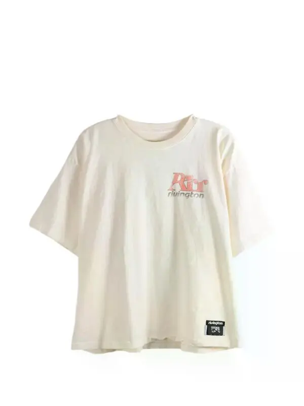RRR123 Logo Print T-shirt - White