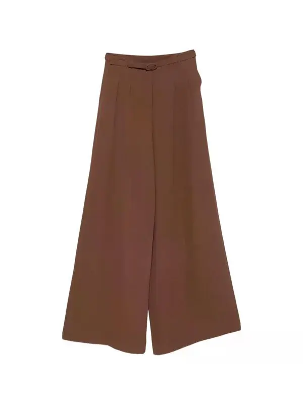 Imperial Belted Wide-leg Palazzo Pants