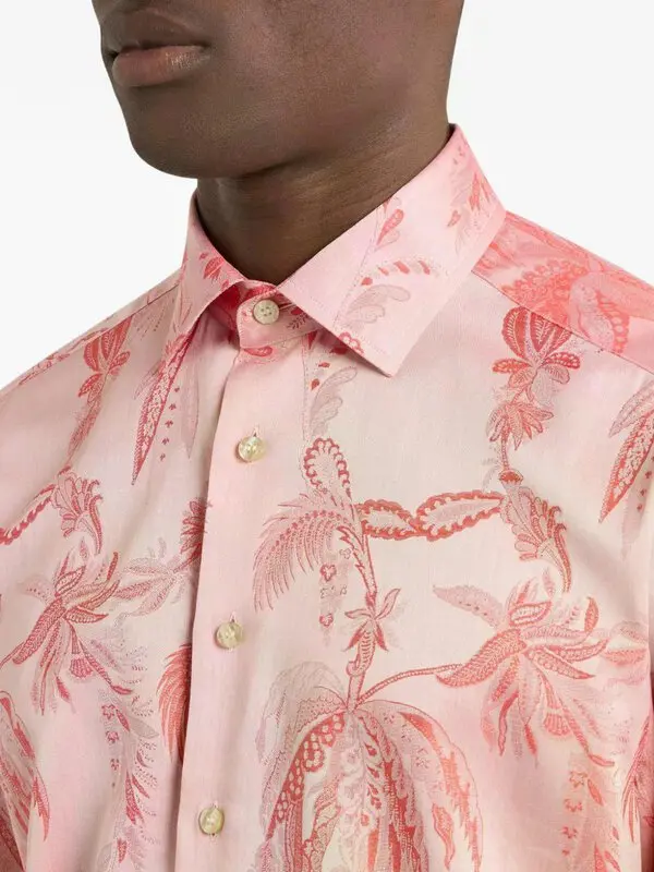 Etro Jacquard-motif Cotton Shirt