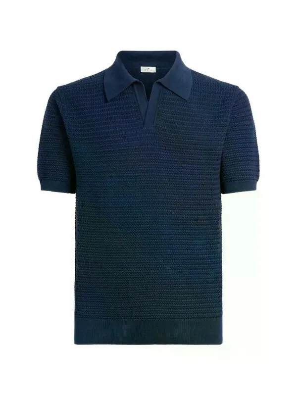 Etro Knitted V-neck Sweater - Blue