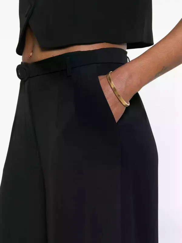 Imperial Belted Wide-leg Trousers