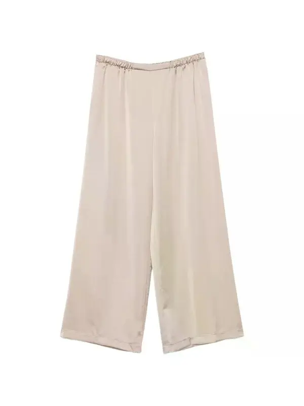 Imperial Satin Finish Wide-leg Trousers