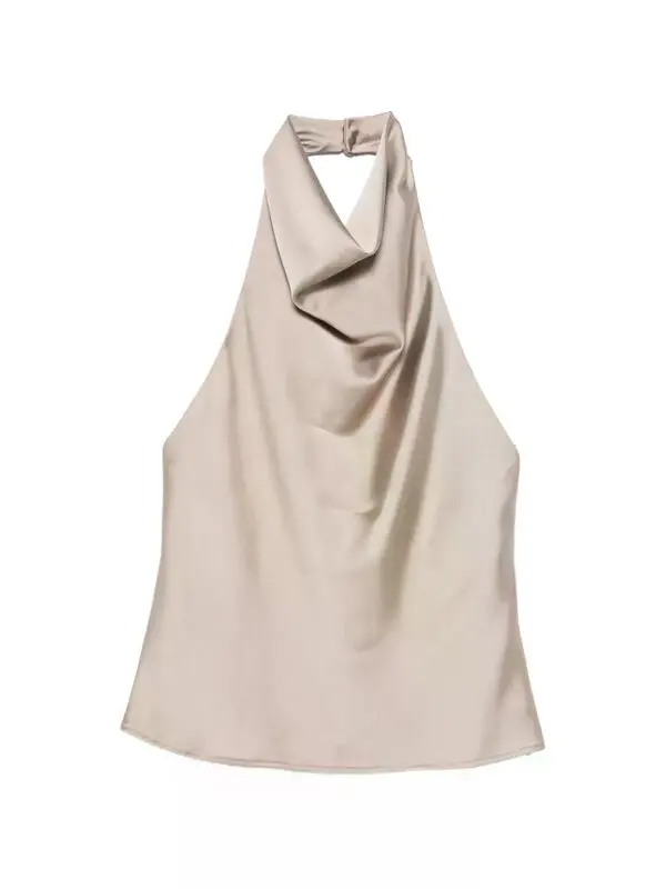 Imperial Cowl Neck Halterneck Top