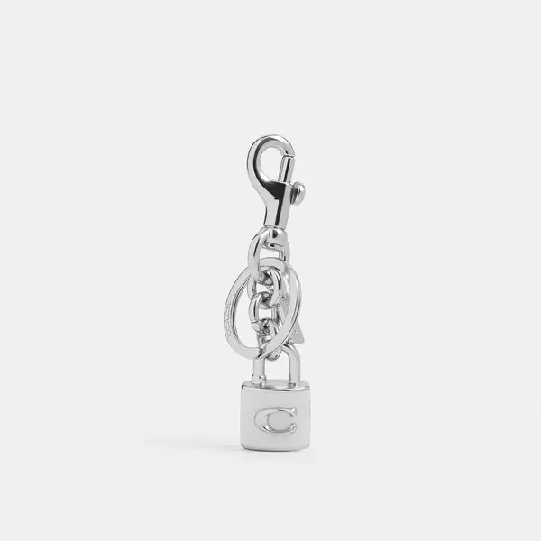 COACH OUTLET Lock Bag Charm - Silver/chalk