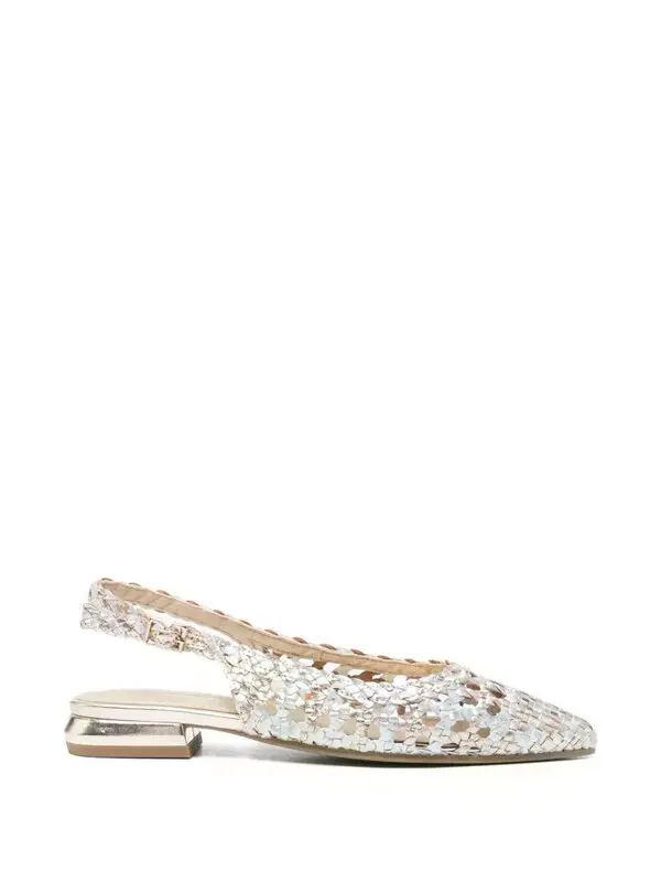 CARMELA Woven Slingback Flat Pumps
