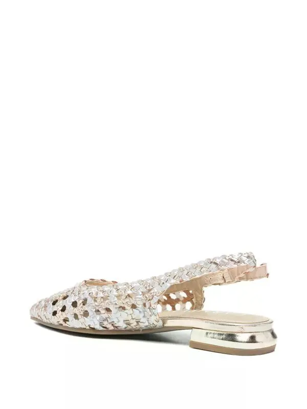 CARMELA Woven Slingback Flat Pumps