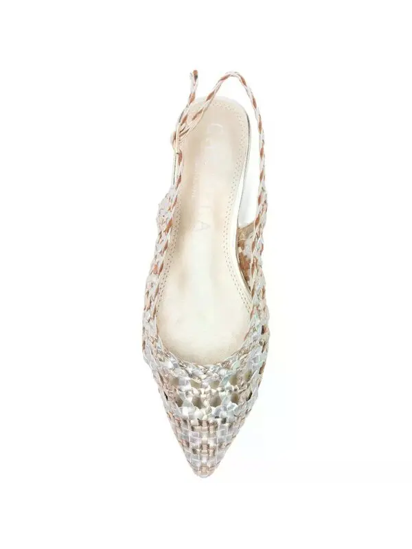 CARMELA Woven Slingback Flat Pumps