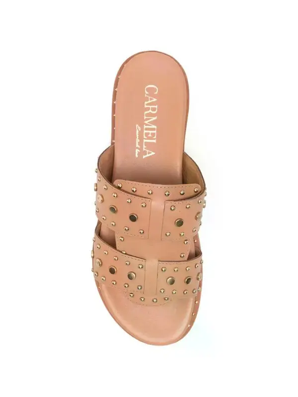 CARMELA Stud-embellished Leather Sandals