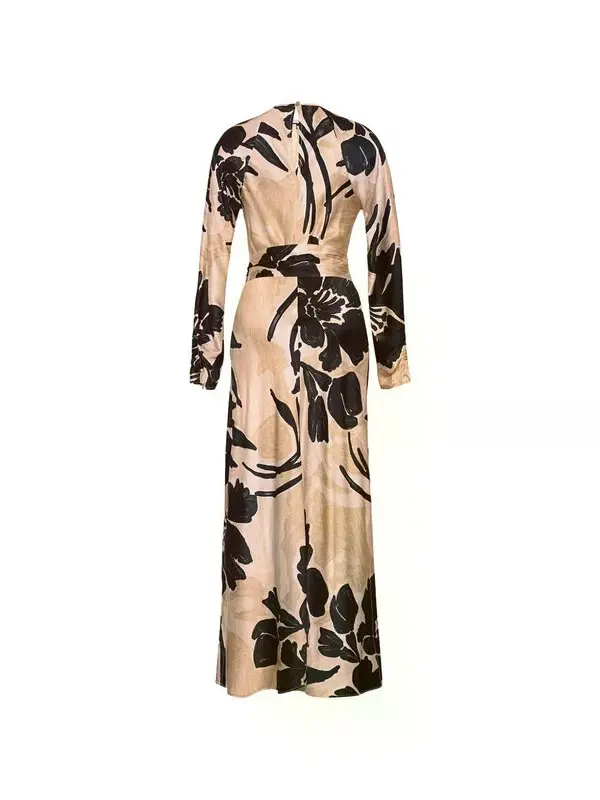 Cara Cara Belted Floral Maxi Dress