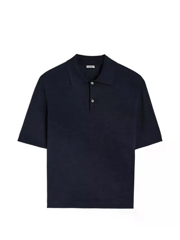 JIL SANDER Short-sleeve Wool Polo Shirt