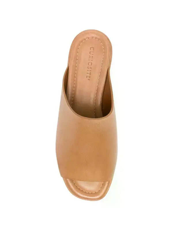 CURIOSITÈ Platform Leather Sandals