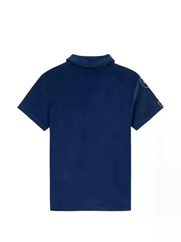 Maison Labiche Lobster-print Cotton Polo Shirt