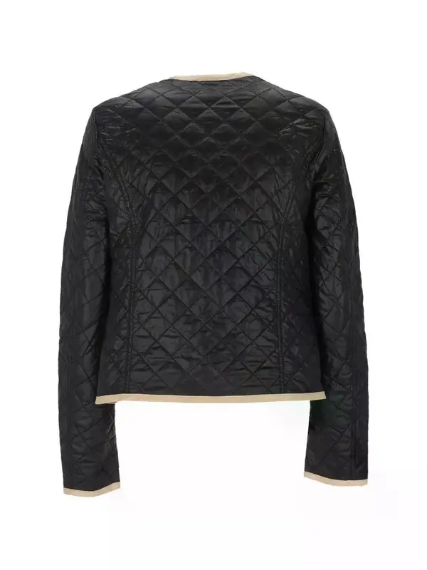 HUSKY Diamond-quilted Contrast-trim Jacket