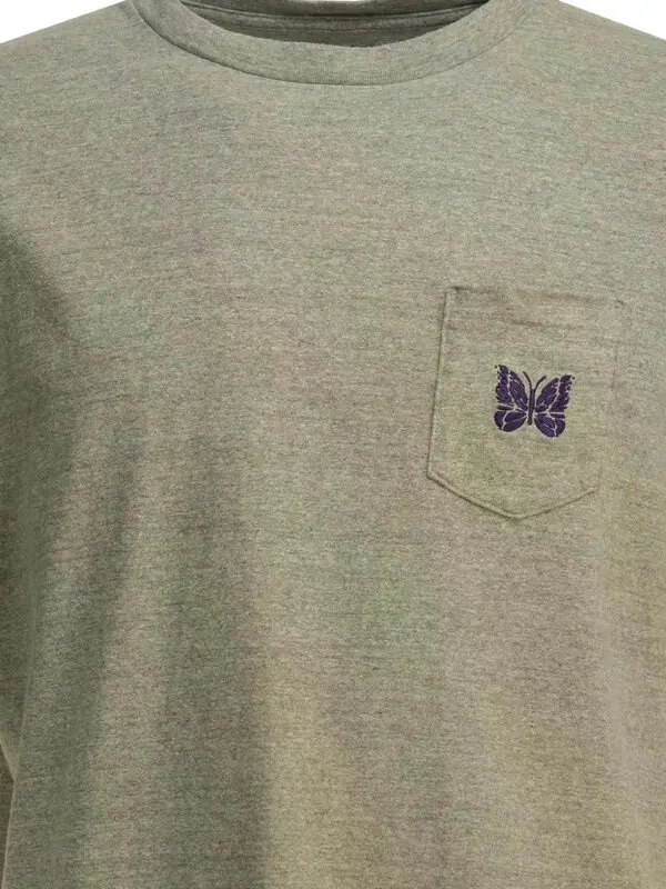 Needles Papillon-embroidered Pocket T-shirt