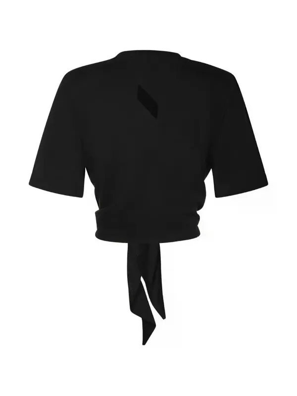 NINEMINUTES Cropped T-shirt - Black