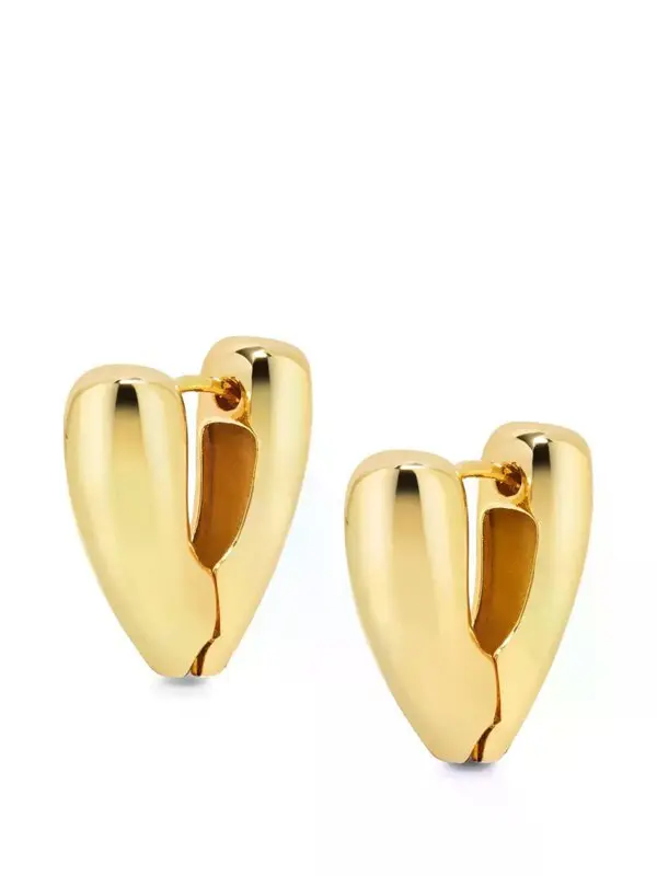 NIALAYA JEWELRY Heart Hoop Earrings