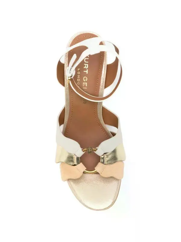 Kurt Geiger Scalloped Edge Buckled Sandals