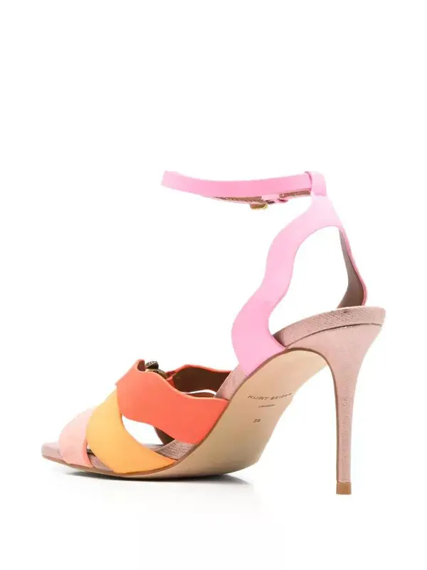 Kurt Geiger Scalloped Leather Sandals