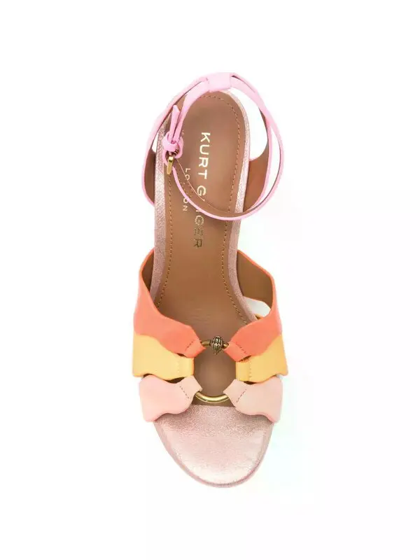 Kurt Geiger Scalloped Leather Sandals