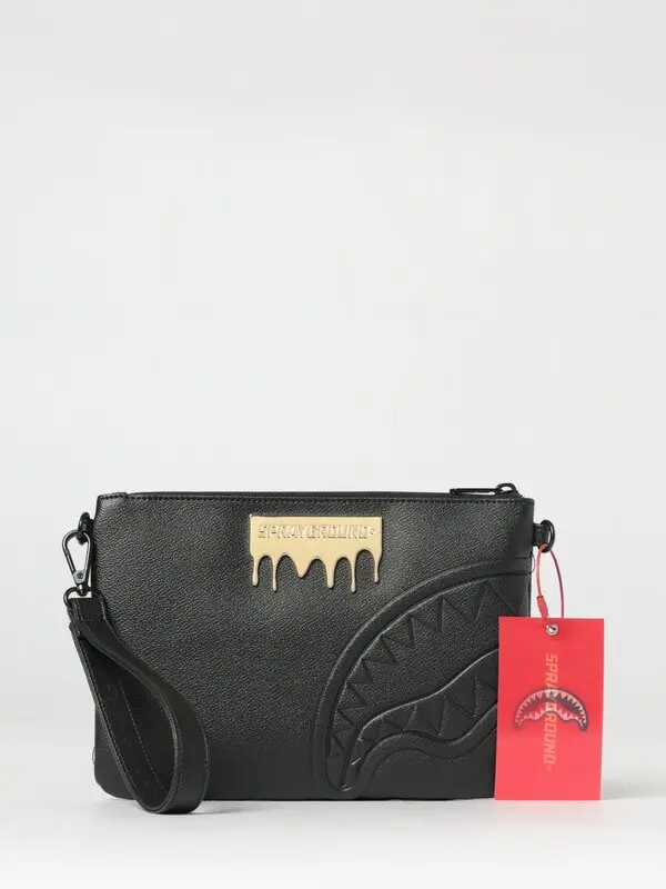 SPRAYGROUND Black Crocodile Effect Briefcase - Multicolor