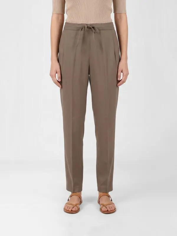 Fabiana Filippi Drawstring Waist Trousers - Mud