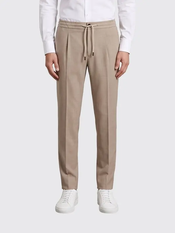 Incotex Tailored Trousers With Drawstring Waist - Beige