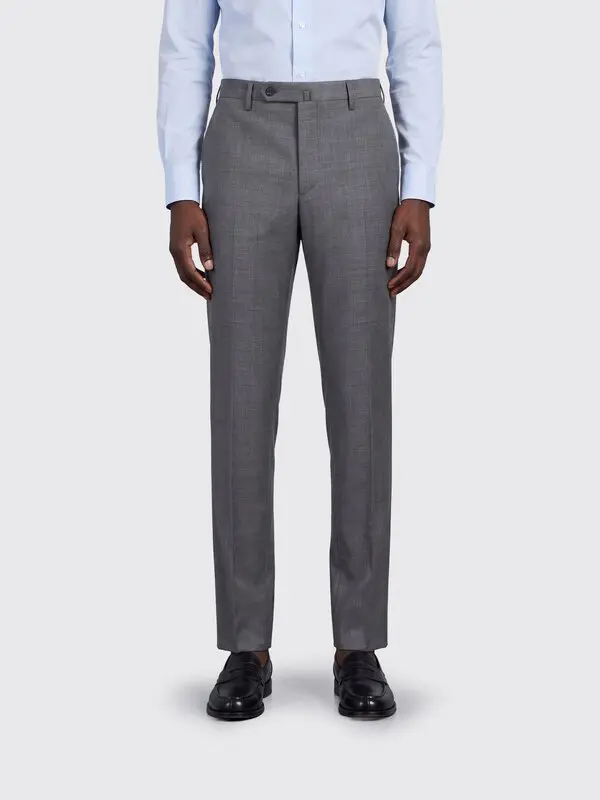 Incotex Slim Fit Tailored Trousers In Pure Virgin Wool - Grey