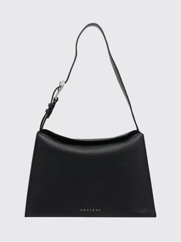 Orciani Trinity Hammered Leather Shoulder Bag