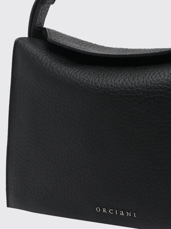 Orciani Trinity Hammered Leather Shoulder Bag