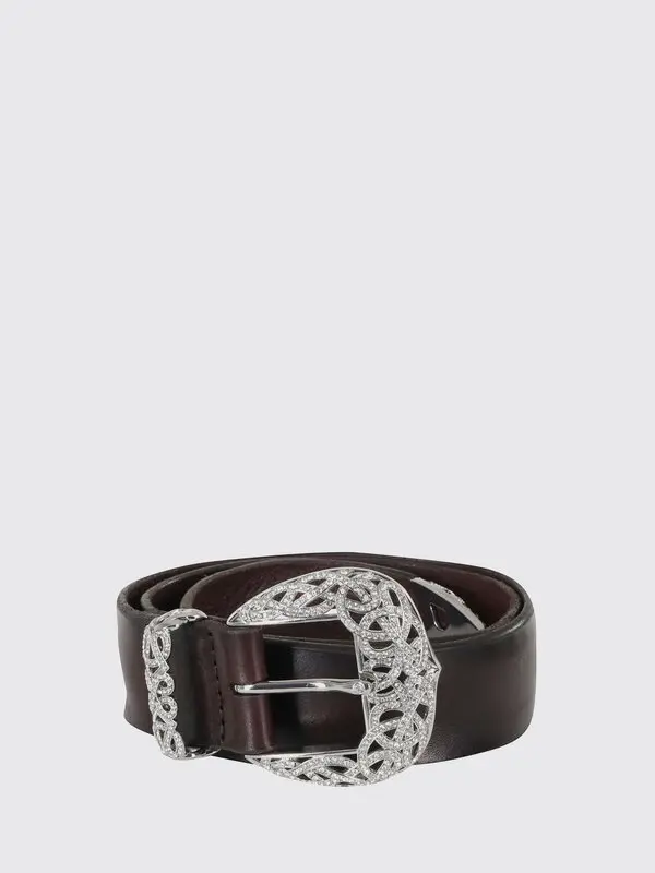 ORTIGNI Embellished Belt - Brown