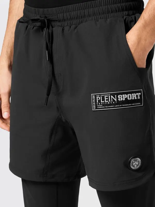 PLEIN SPORT Stretch Technical Fabric Track Pants