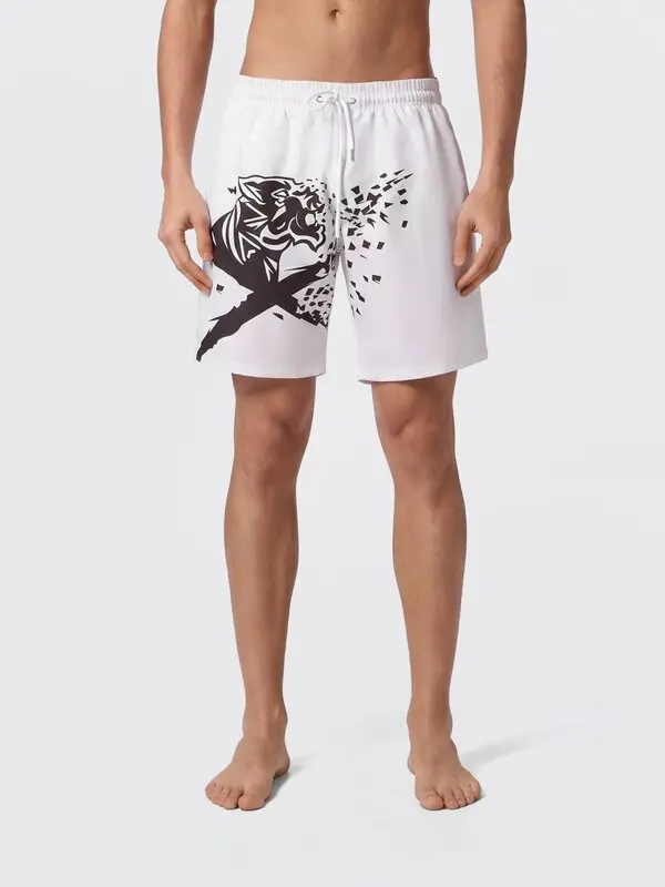 PLEIN SPORT Swim Shorts - White
