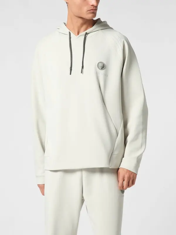 PLEIN SPORT Polyester Hoodie - Grey