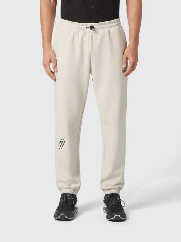 PLEIN SPORT Technical Fabric Jogging Pants - Grey