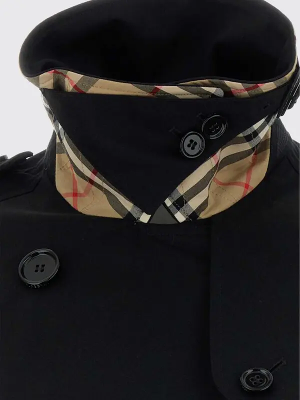 Burberry Cropped Double-breasted Trench Coat With Epaulettes