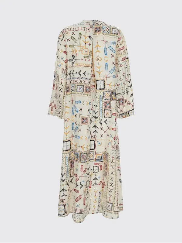 Momoni Printed Midi Dress - Ivory