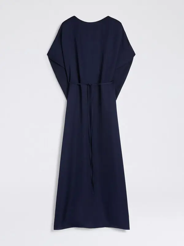 Momoni Satin Long Dress - Blue