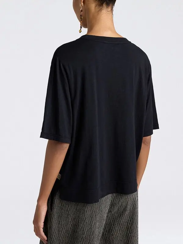 Momoni Cotton Blend Crewneck T-shirt