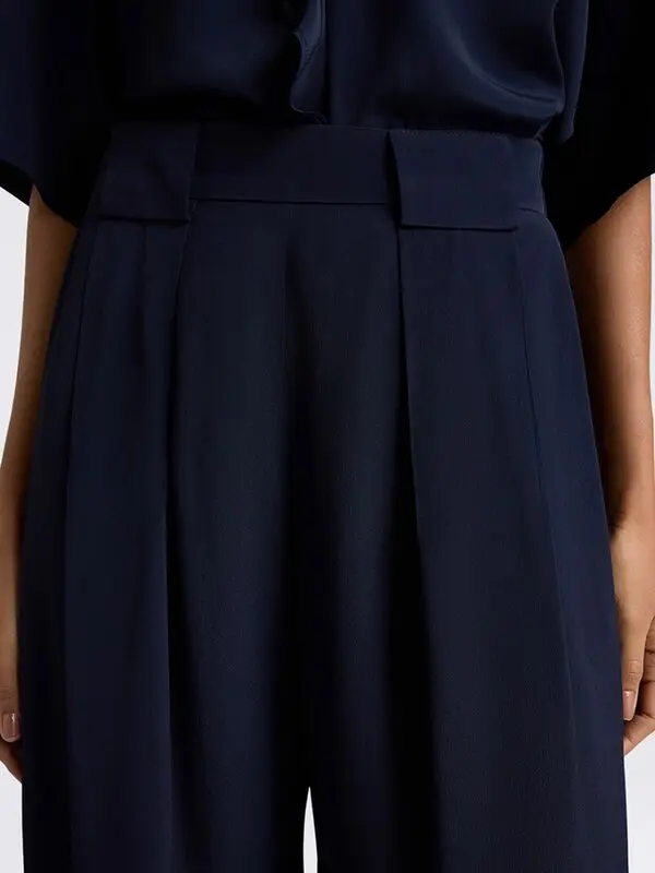 Momoni Silk Blend Wide Leg Trousers