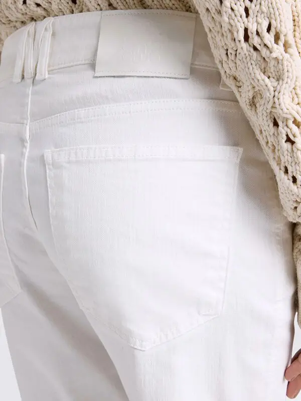Momoni Flared Stretch Denim Trousers