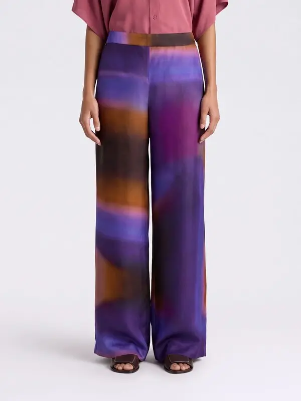Momoni Printed Wide Leg Pants