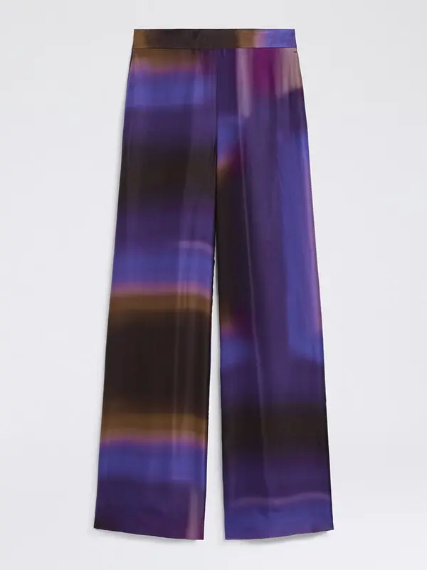 Momoni Printed Viscose Palazzo Trousers