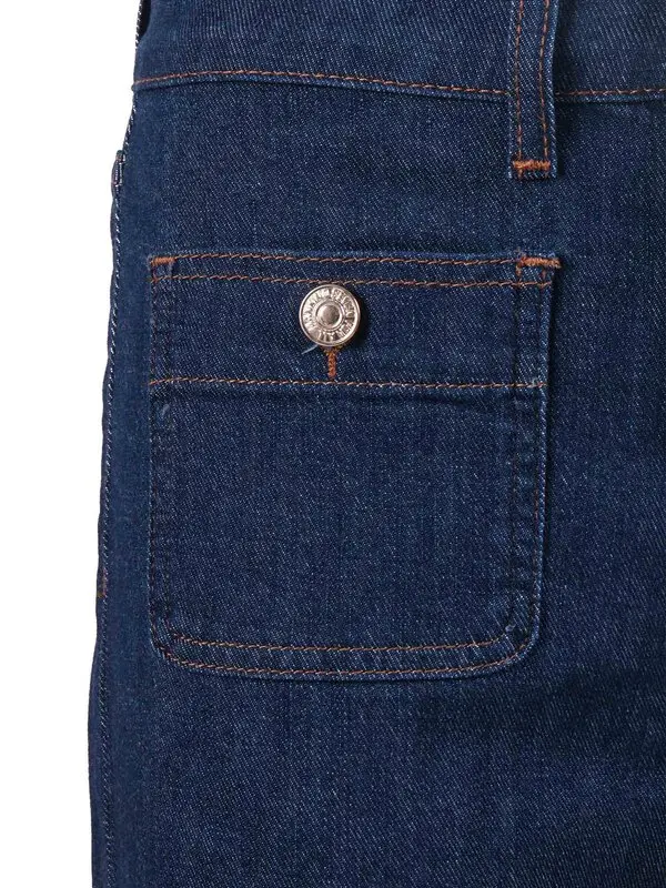 7 For All Mankind Lotta Tailorless Halona Jeans With Patch Pockets