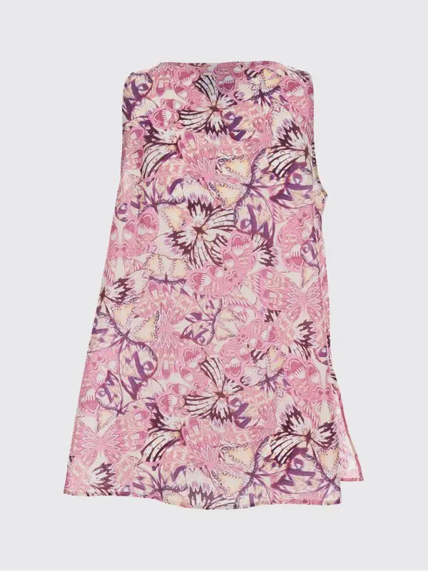 Momoni Sleeveless Printed Top - Pink