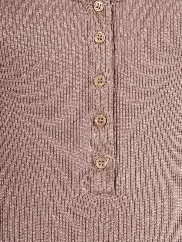 Majestic Filatures Ribbed Henley T-shirt