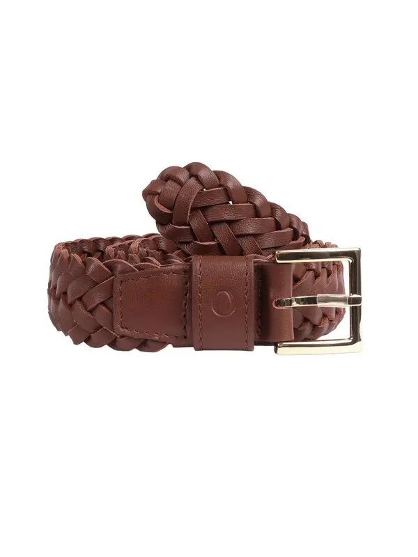 ORTIGNI Belted Leather Belt - Red