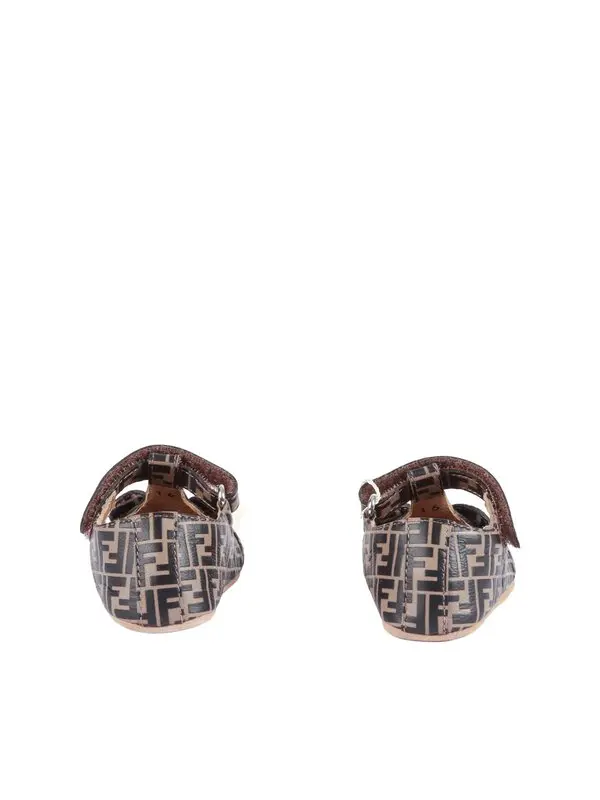 FENDI JR Nappa St.ff + Camoscio Sandals